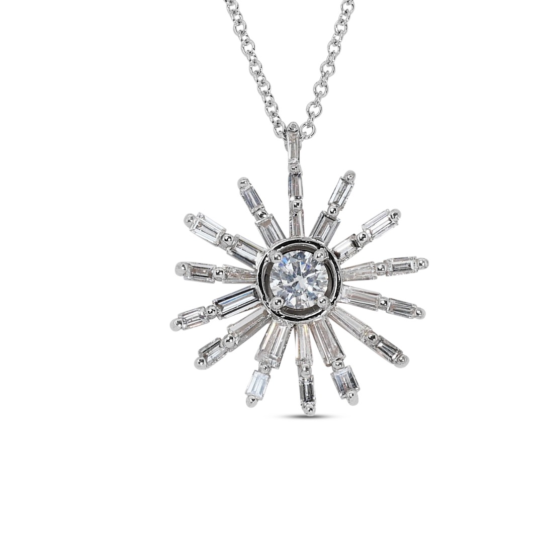 Shimmering .36ct. Round Brilliant Sun Diamond Necklace - 193177/p-1494 ...