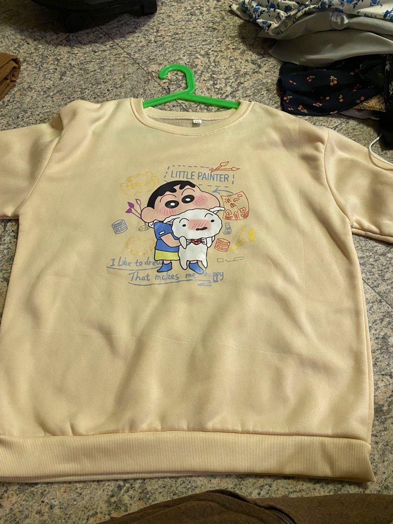 shinchan pullover sweater, Women's Fashion, Tops, Longsleeves on Carousell