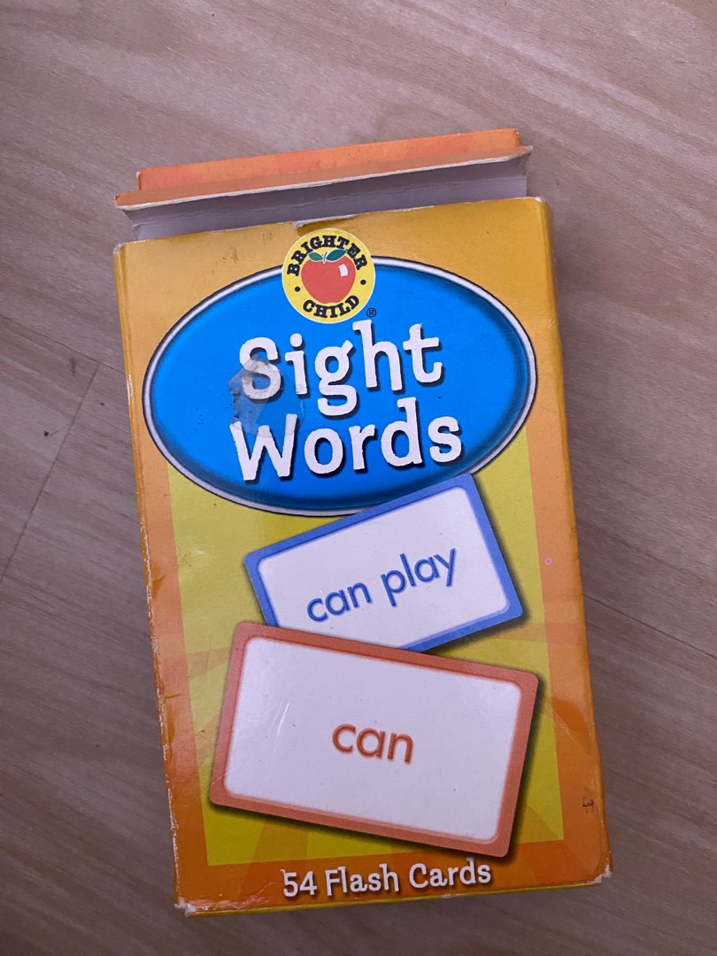 Sight Words Flashcards, Hobbies & Toys, Toys & Games on Carousell