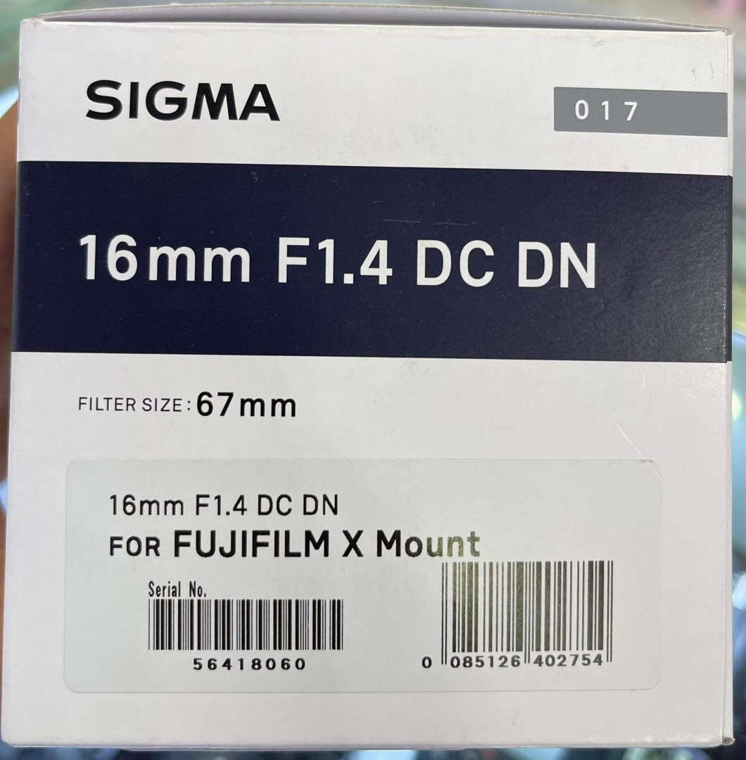 Sigma 16mm F1.4DC DN for Fujifilm X mount, Photography, Lens & Kits on ...