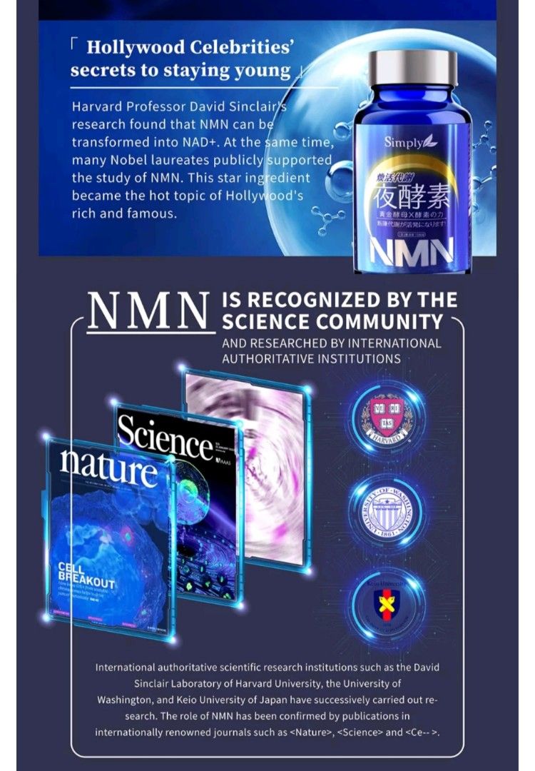 Simply Metabolism Enzyme NMN 30s, Health & Nutrition, Health Supplements, Vitamins & Supplements ...