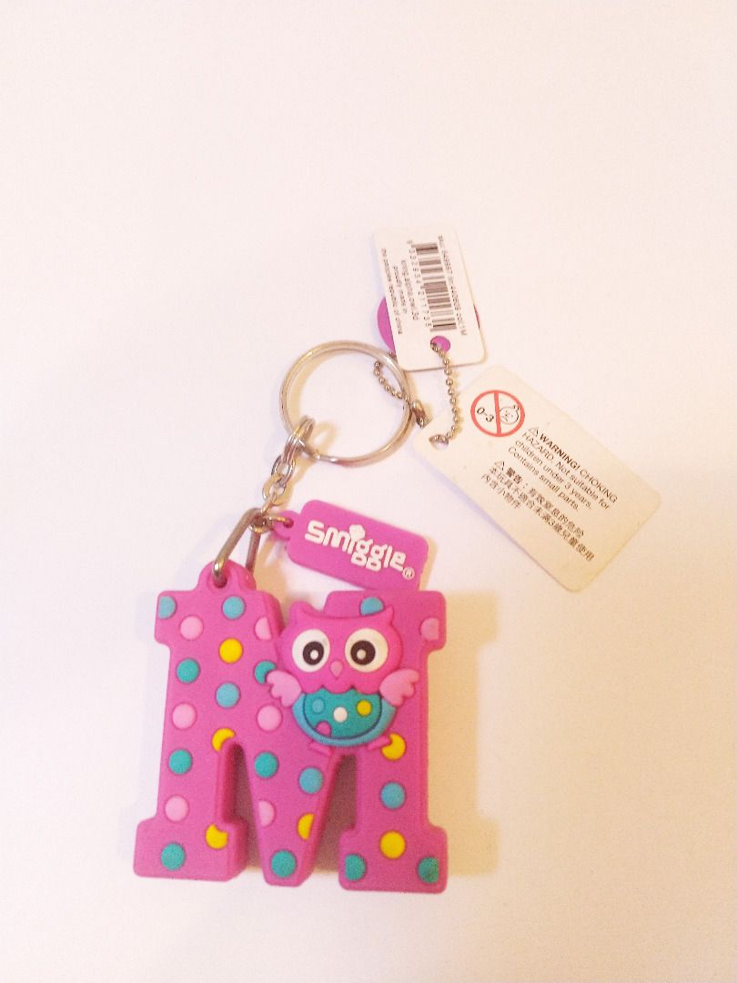 Smiggle Keychain Letter M, Women's Fashion, Watches & Accessories ...