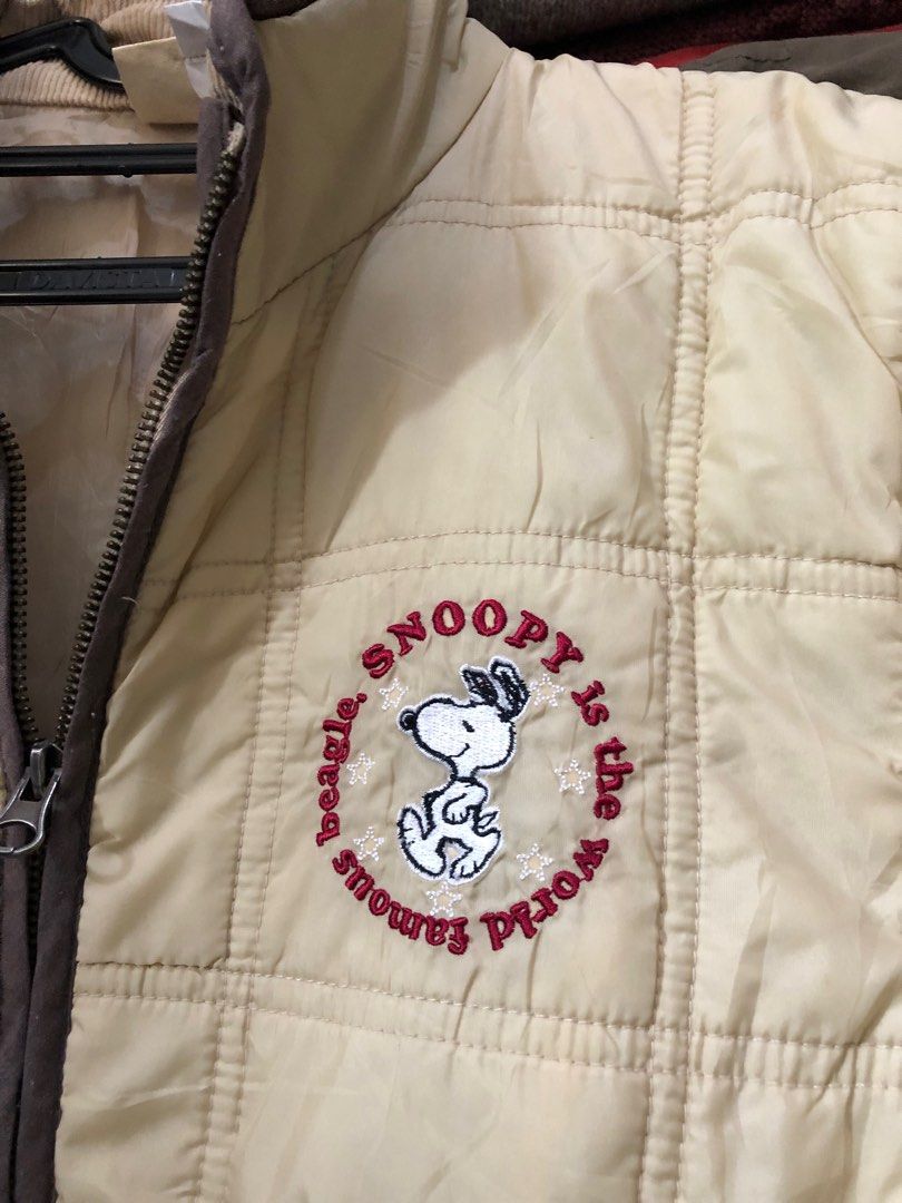 Snoopy Peanuts Jacket Male/Female, Fesyen Wanita, Pakaian Wanita, Baju ...