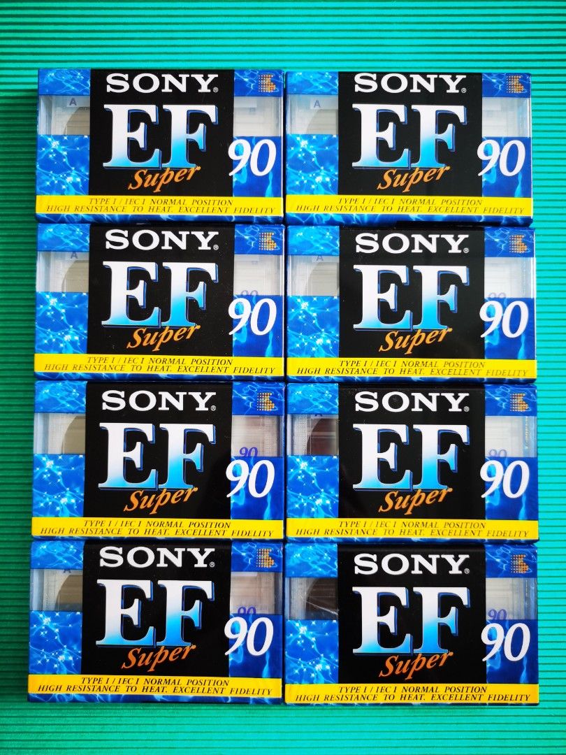 Sony EF Super 90 Blank Cassette Tape Sealed, Hobbies & Toys, Music ...