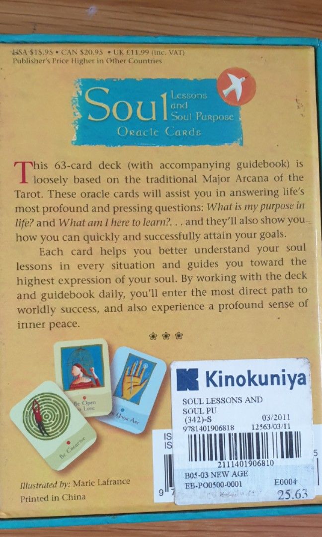 Soul lesson and purpose Oracle cards, Hobbies & Toys, Books & Magazines ...