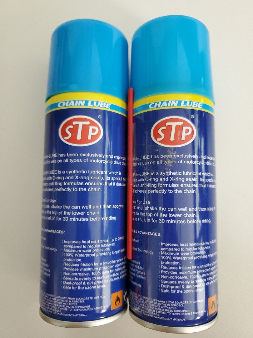 STP Chain Lube Spray Can, Motorcycles, Motorcycle Accessories on Carousell