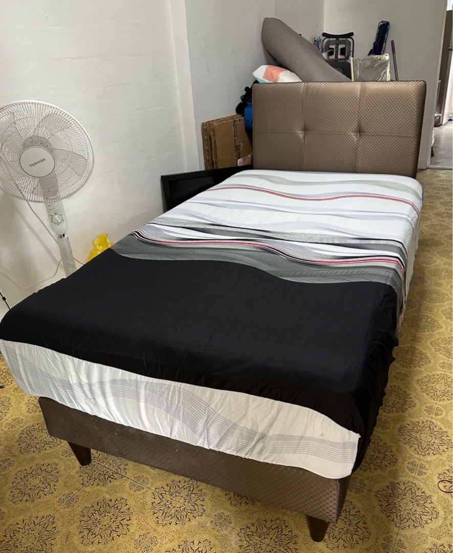 Super Single Mattress and Single bedframe, Furniture & Home Living ...