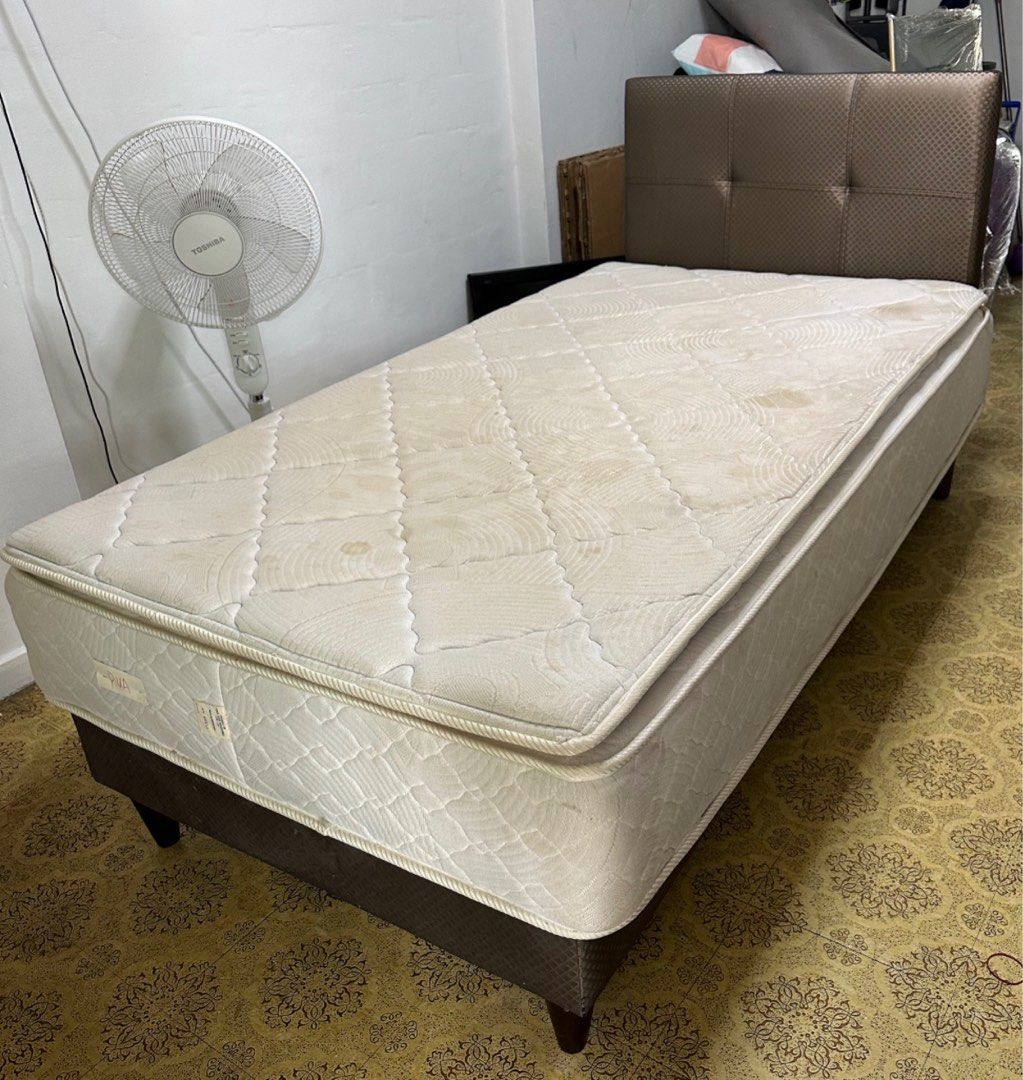 Super Single Mattress and Single bedframe, Furniture & Home Living ...
