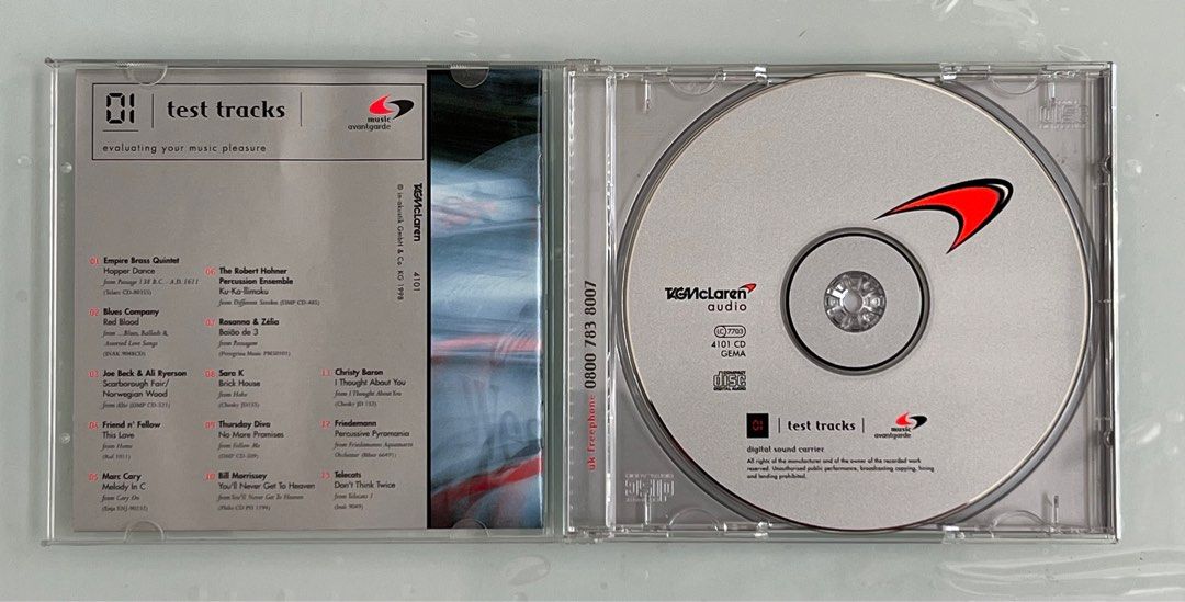 TAGMcLaren audio - test tracks, Hobbies & Toys, Music & Media, CDs ...