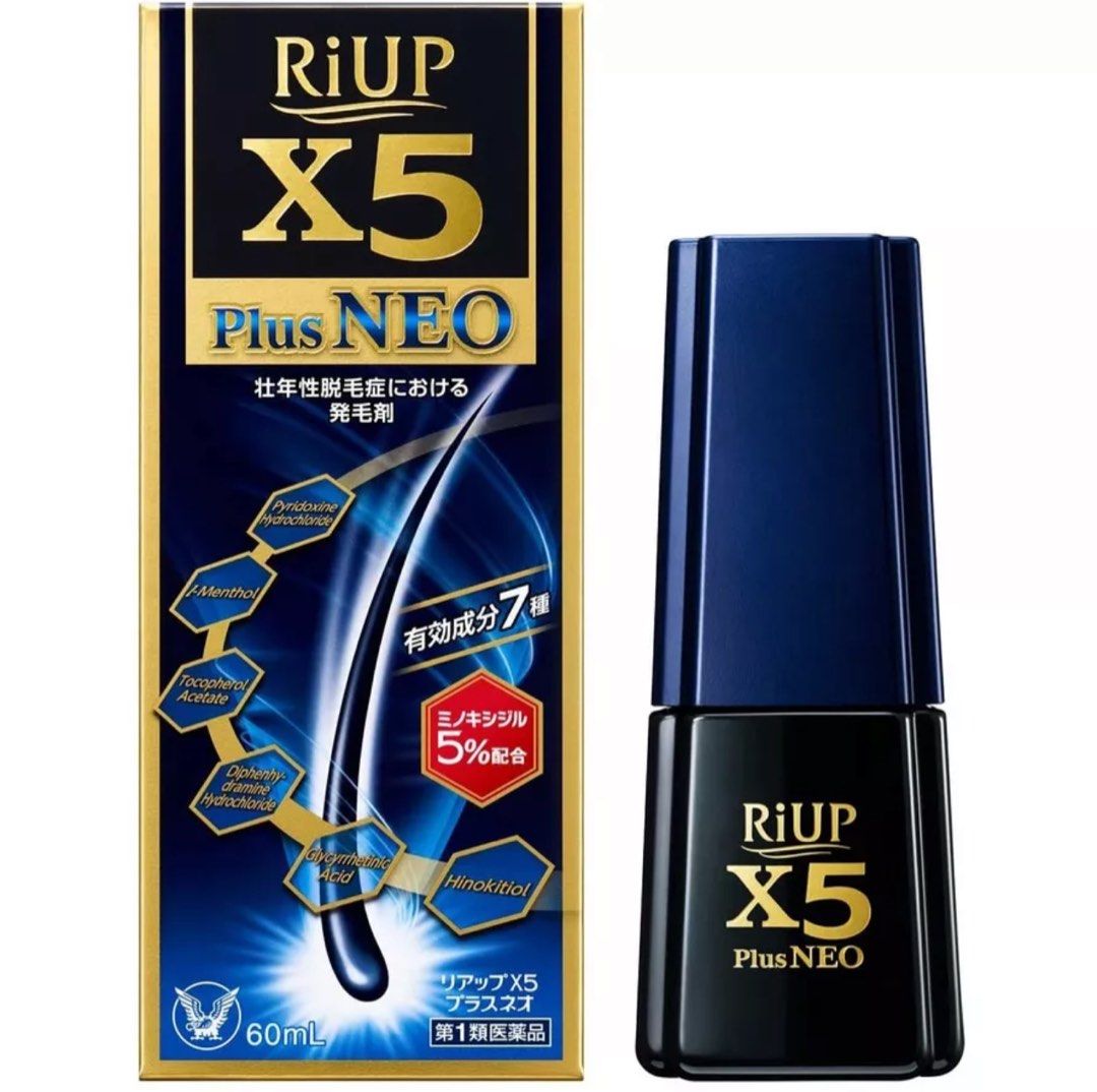 TAISHO RIUP X5 PLUS Neo Lotion 60 ML Man’s Hair Regrowth Treatment Made in Japan, Beauty ...