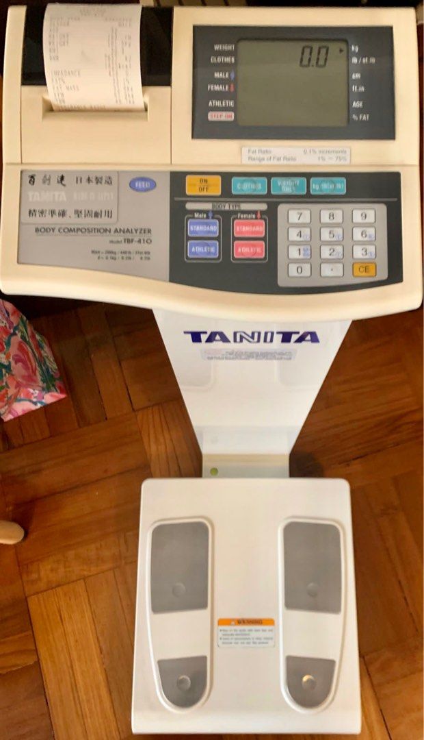 Tanita TBF-410 Professional Body Composition Analyzer Scale w/Printer ...