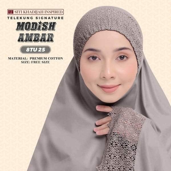 Telekung Siti Khadijah Modish Ambar Collection, Women's Fashion, Muslimah Fashion, Prayer Sets ...