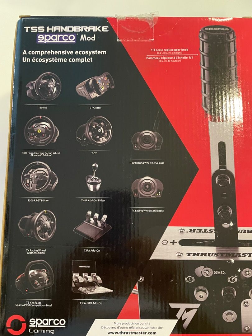 Thrustmaster TSS Handbrake Sparco Mod +, Video Gaming, Gaming ...