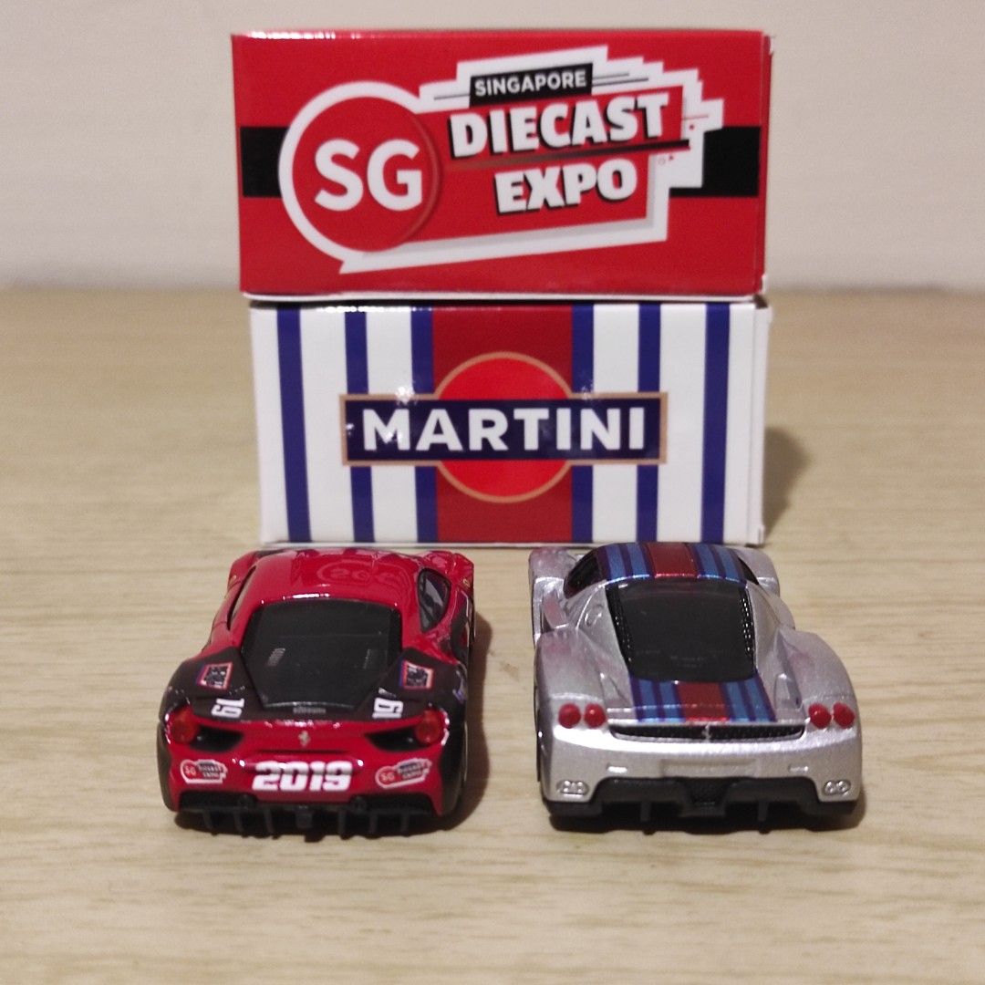 Tomica Enzo 488 GTB Ferrari Martini Singapore Diecast Expo Car, Toys ...