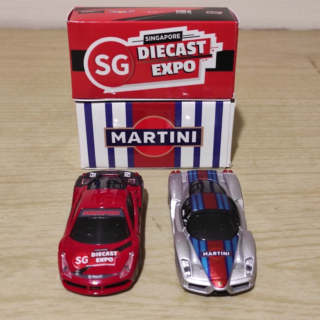 Tomica Enzo 488 GTB Ferrari Martini Singapore Diecast Expo Car, Toys ...