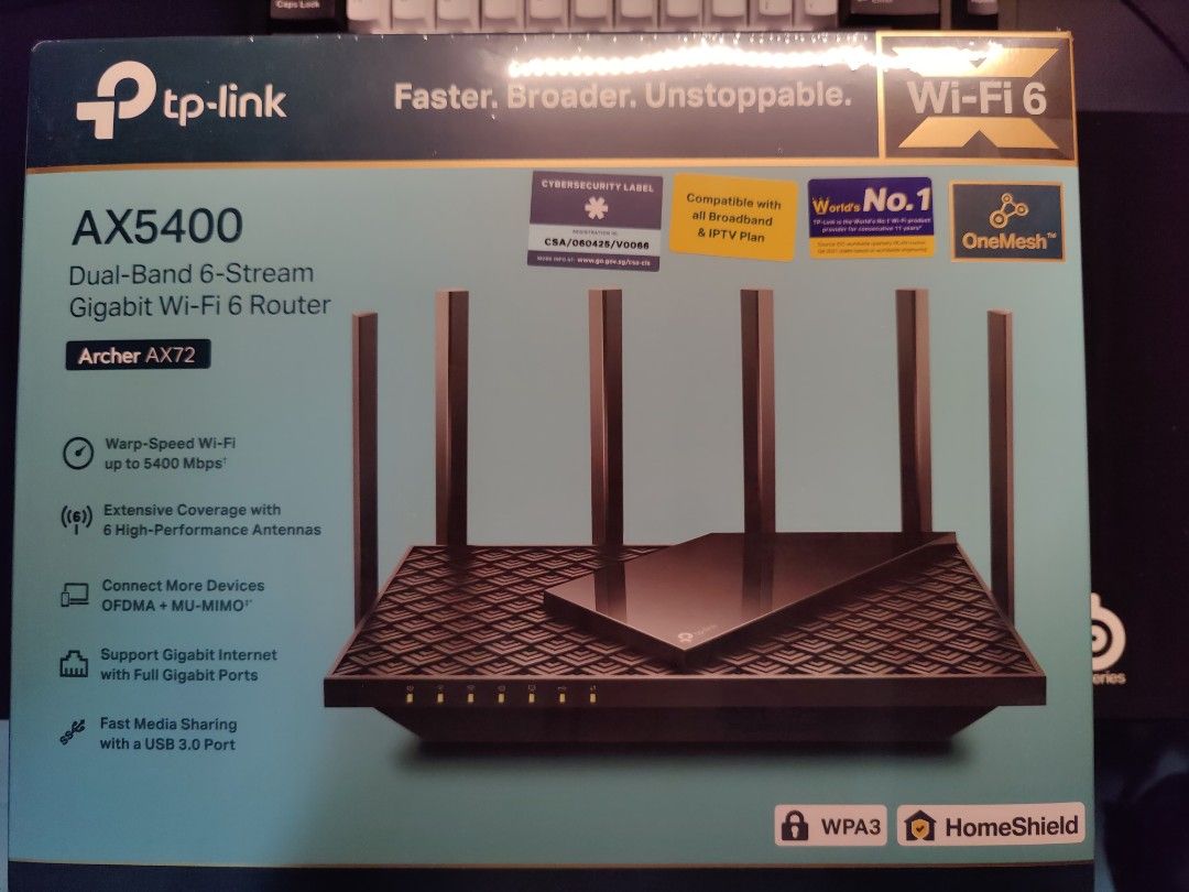 TP-Link AX5400 WiFi 6 Router, Computers & Tech, Parts & Accessories ...