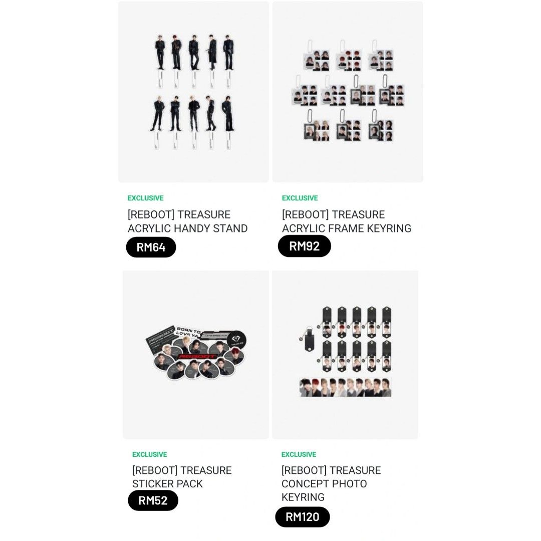 TREASURE [REBOOT] OFFICIAL MERCH, Hobbies & Toys, Collectibles ...