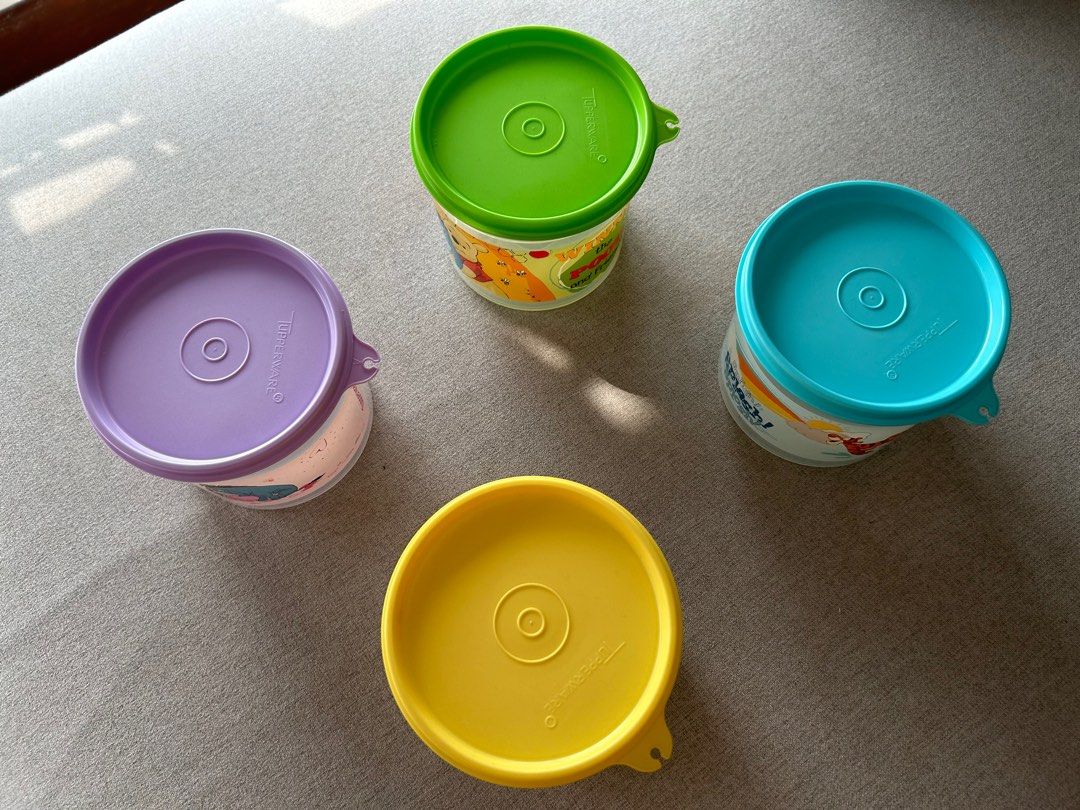4 Tupperware Disney containers, Furniture & Home Living, Kitchenware ...