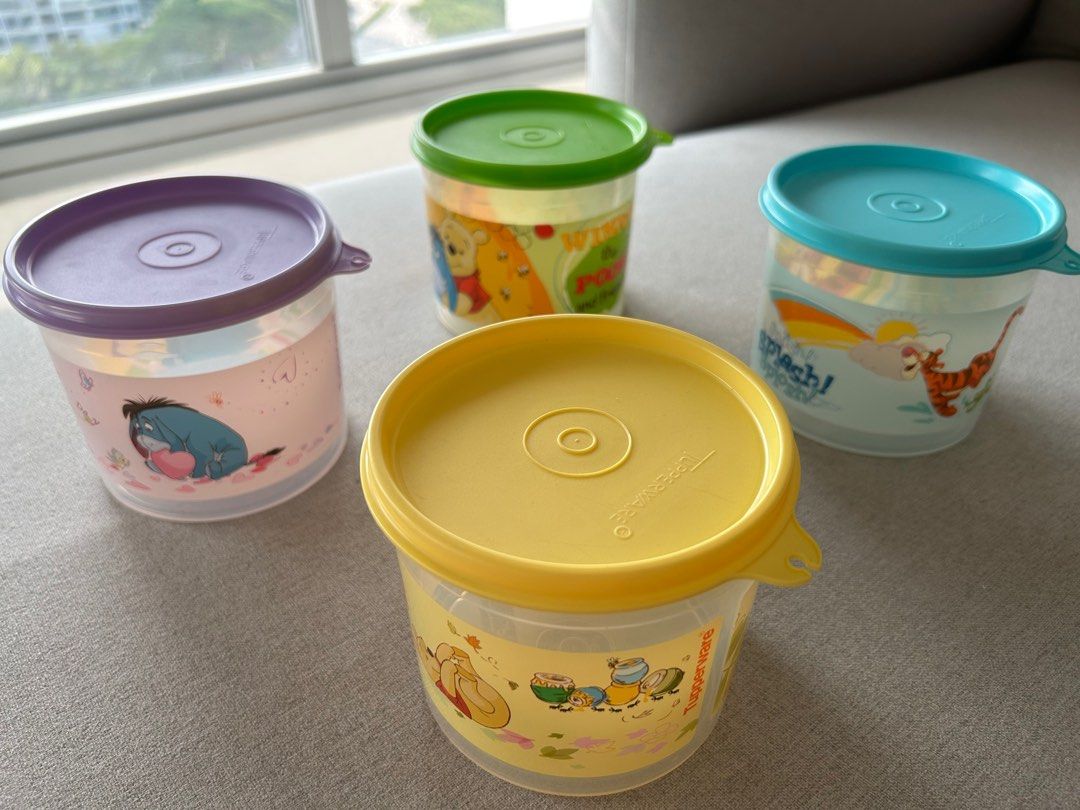 4 Tupperware Disney containers, Furniture & Home Living, Kitchenware ...