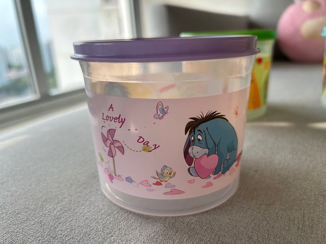 4 Tupperware Disney containers, Furniture & Home Living, Kitchenware ...