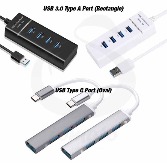 Type C USB 3.0 4 Port High Speed Hub Extension Splitter for Laptop ...