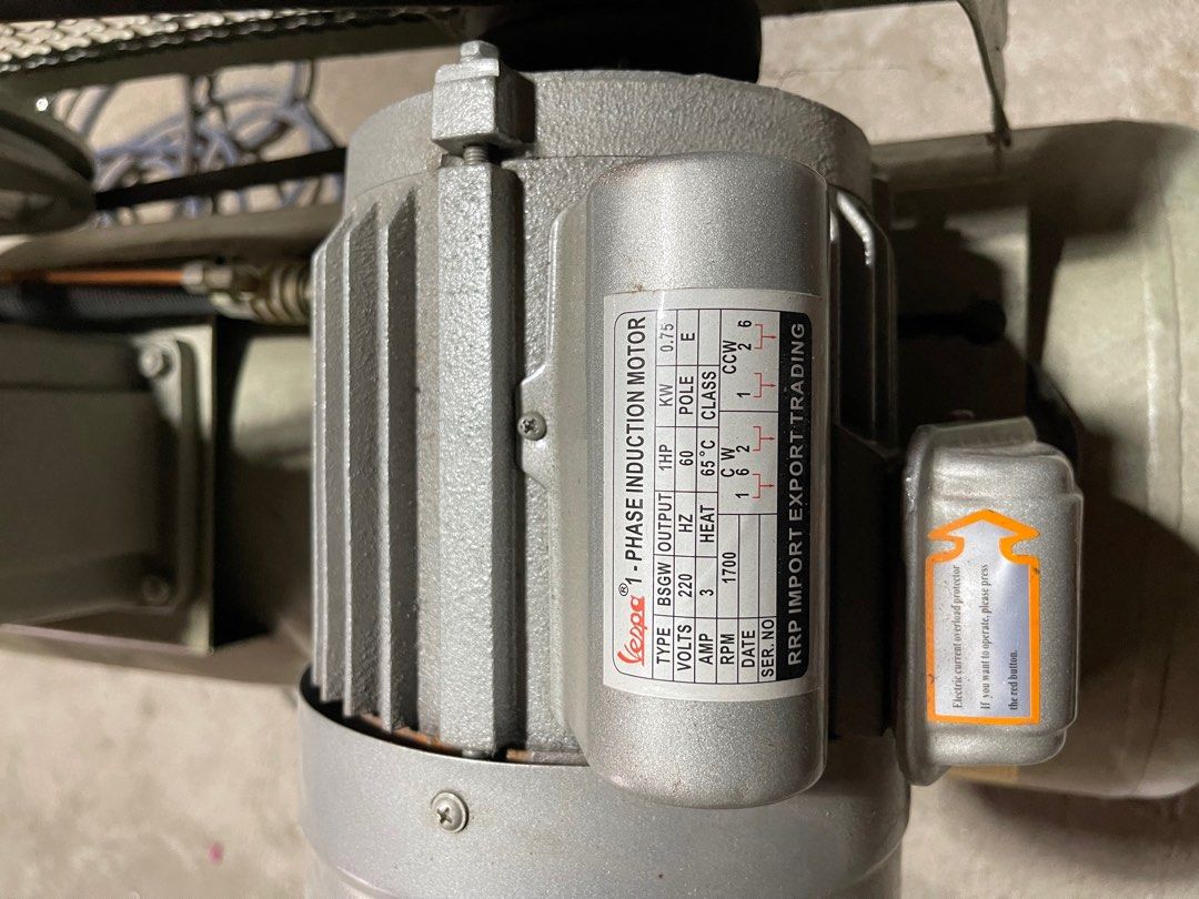 Vespa Air Compressor 1 HP Belt Driven, Commercial & Industrial ...