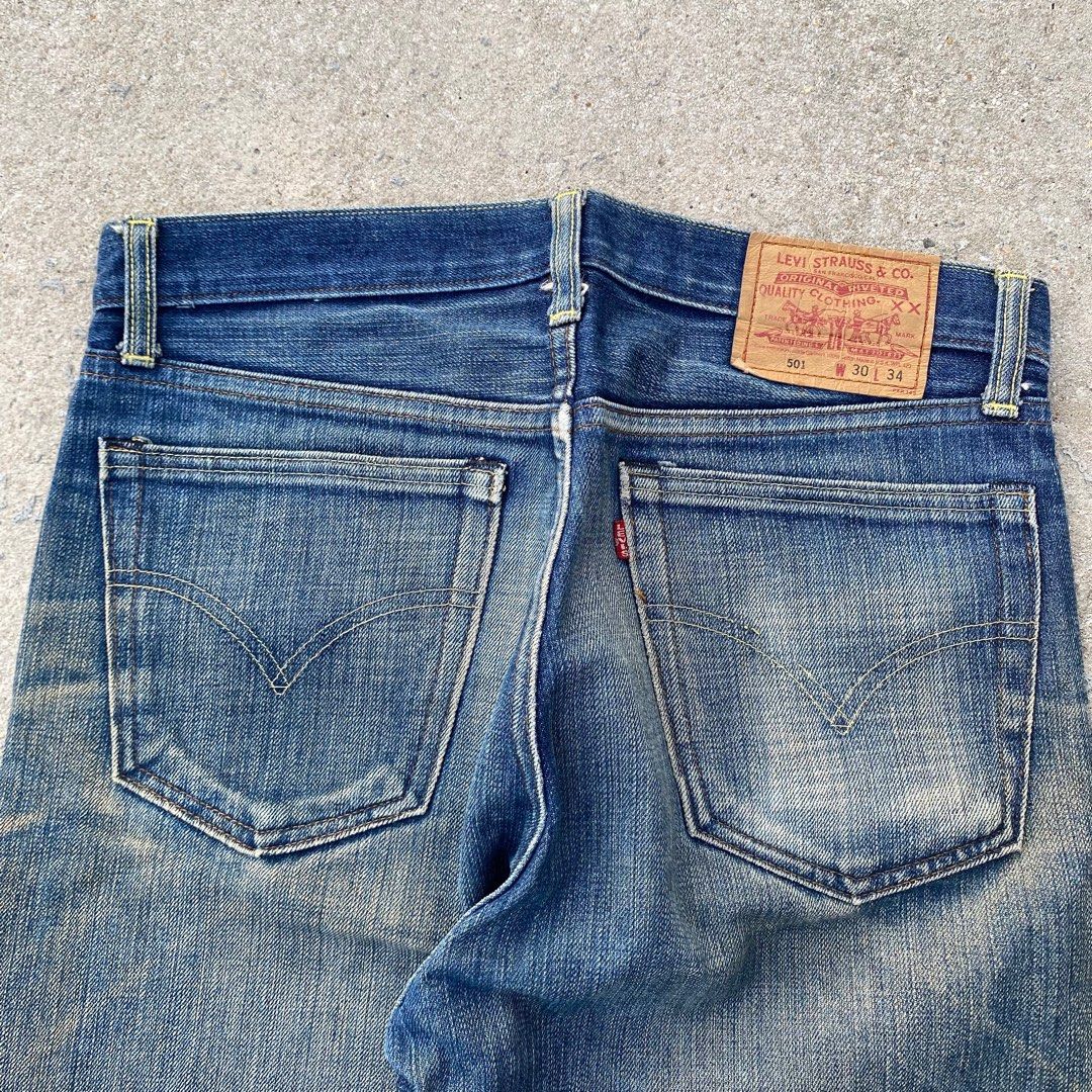 Vintage levis 501, Men's Fashion, Bottoms, Jeans on Carousell