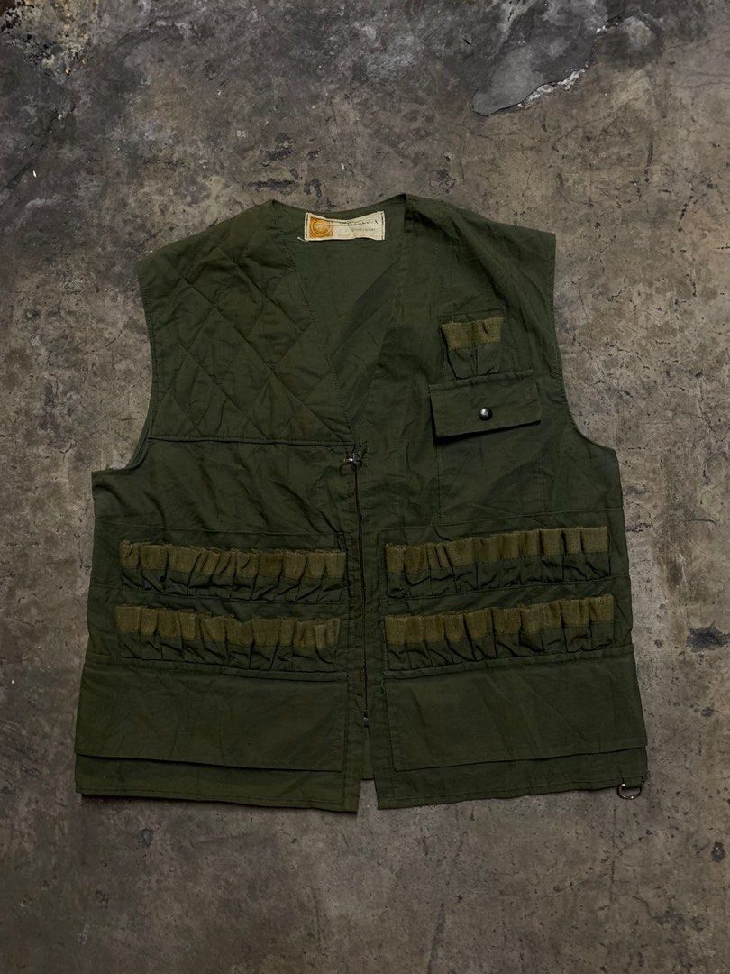 Vintage Military Vest, Men's Fashion, Tops & Sets, Vests on Carousell