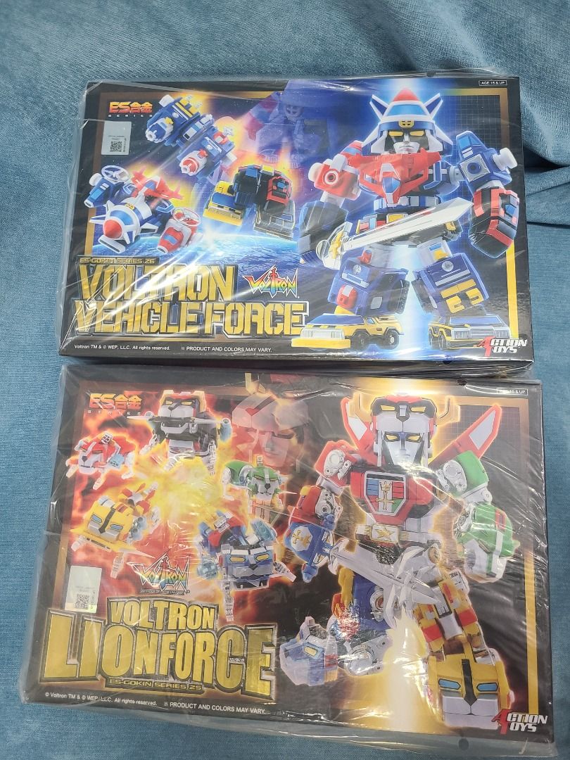 Voltron Lion Force + Vehicle Force ES Gokin Series 25 26 合金 百獸王, 興趣及遊戲, 玩具 & 遊戲類 - Carousell
