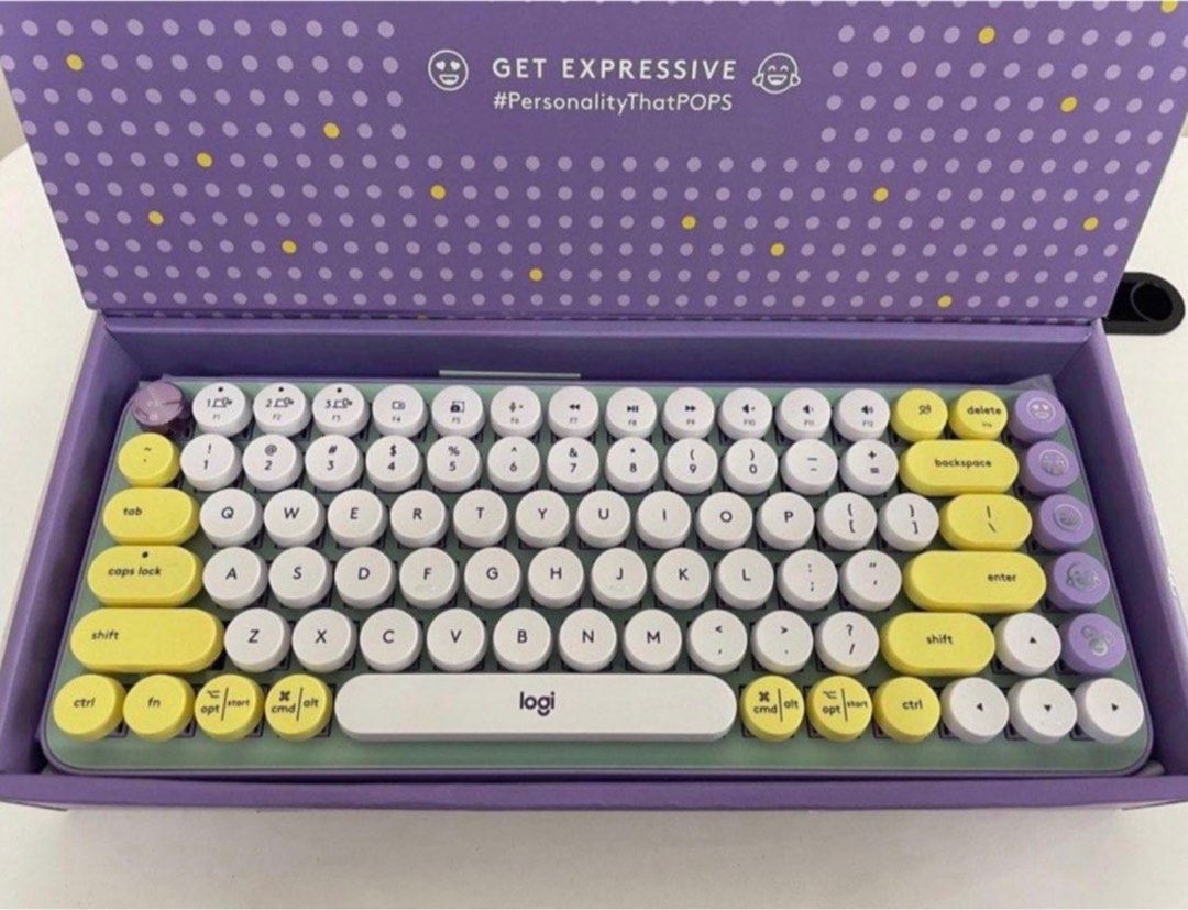 Wireless Logitech Pop Keyboard, Computers & Tech, Parts & Accessories ...