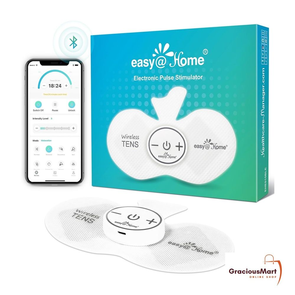 Wireless TENS Unit Muscle Stimulator: Easy@Home Back Pain Relief Leg ...