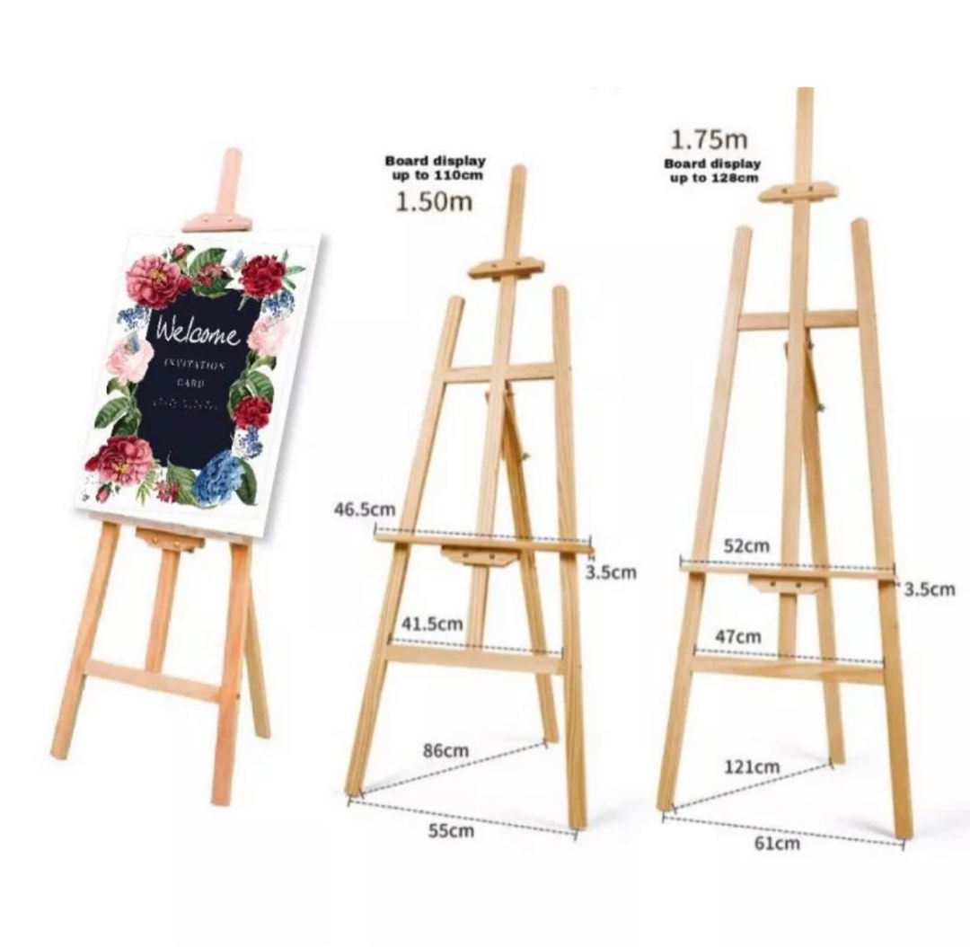 Wood Easel Stand Art Sketch Painting Poster Drawing Wedding Board ...