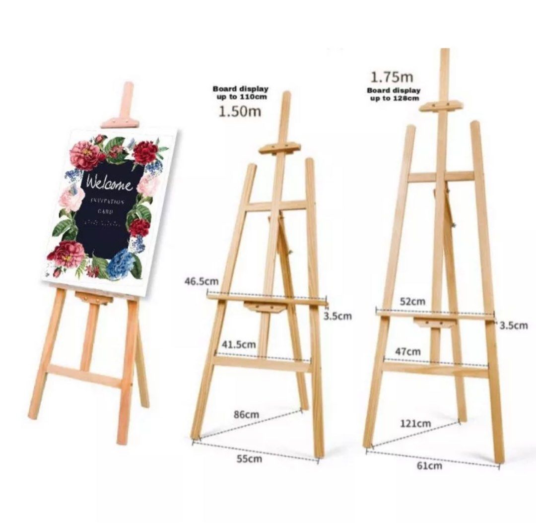 Wood Easel Stand Art Sketch Painting Poster Drawing Wedding Board ...