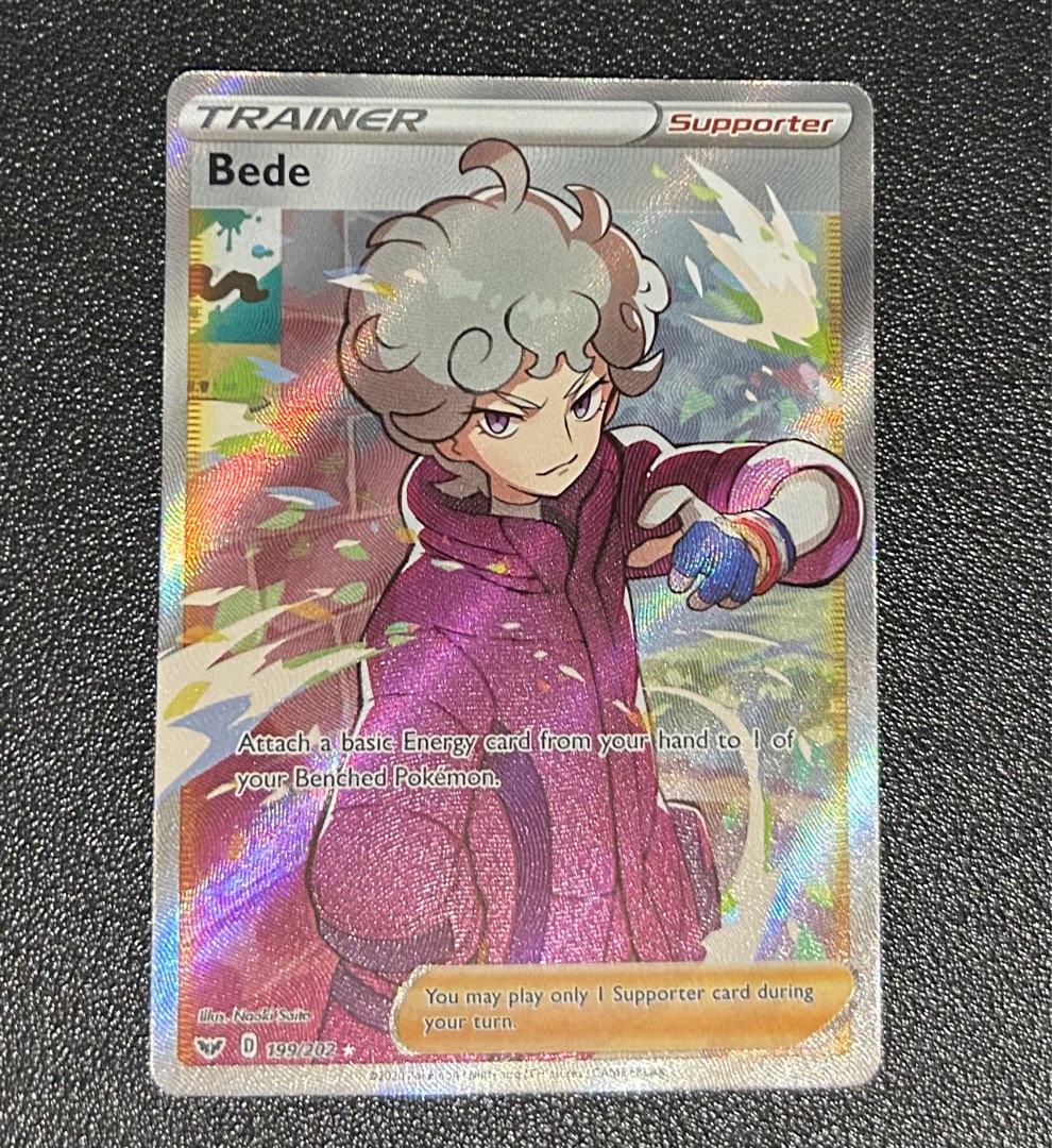 WTS - Bede Trainer Pokemon card, Hobbies & Toys, Toys & Games on Carousell