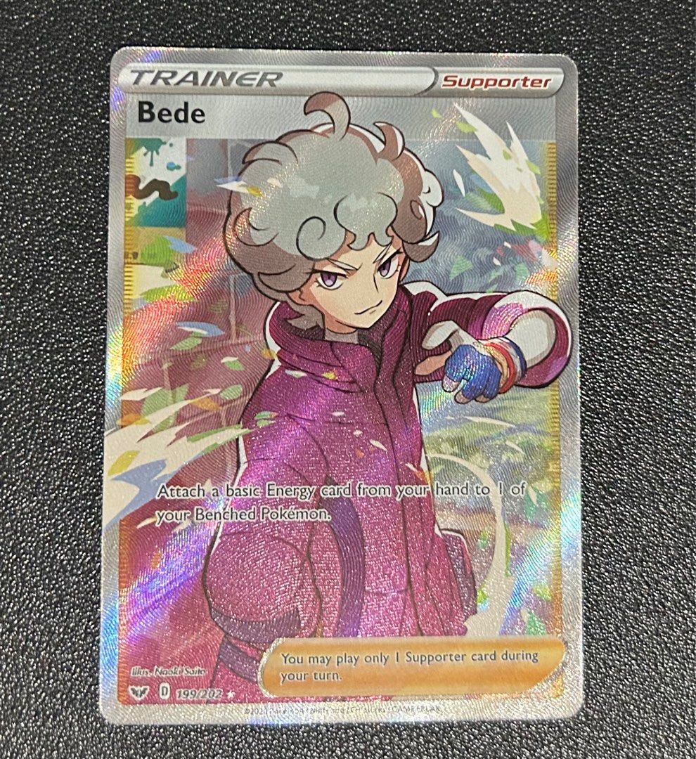 WTS - Bede Trainer Pokemon card, Hobbies & Toys, Toys & Games on Carousell