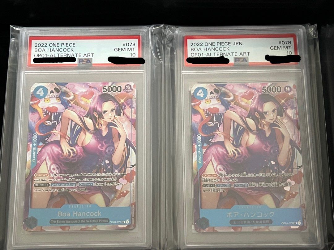 WTS One Piece TCG Boa Hancock Alternate Art (AA) Japanese and English ...