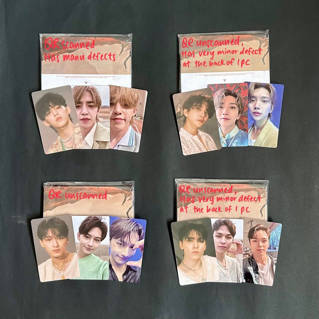 [wts] seventeen svt face the sun fts weverse albums (scoups joshua jun ...