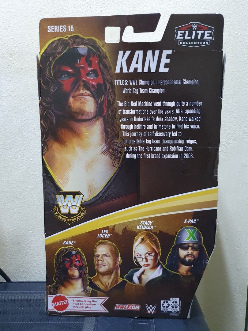 WWE ELITE KANE (Action figure), Hobbies & Toys, Toys & Games on Carousell