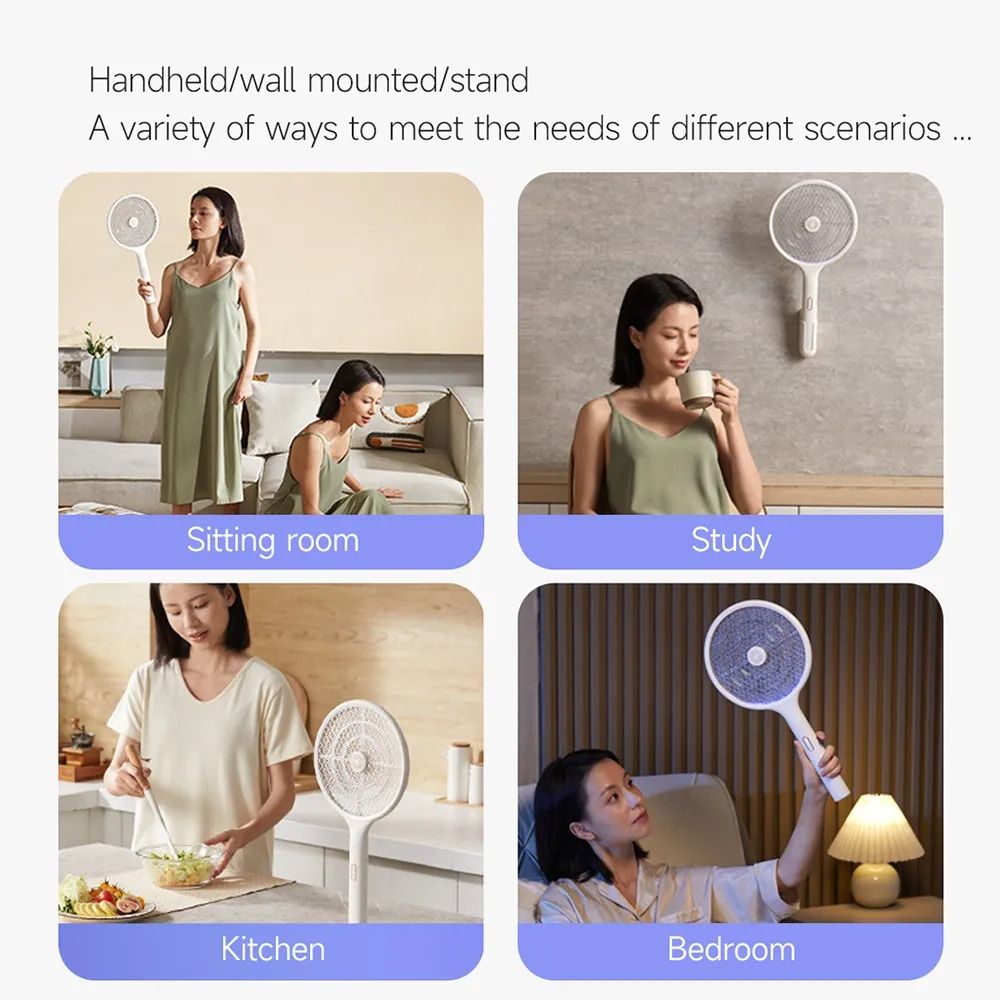 Xiaomi Qualitell E2 Electric Mosquito Killer Swatter Trap Rechargeable ...