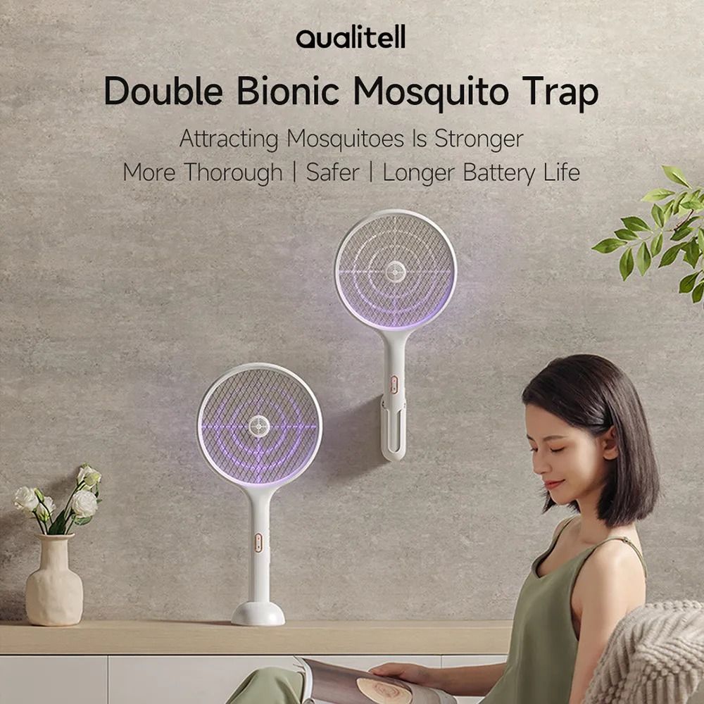 Xiaomi Qualitell E2 Electric Mosquito Killer Swatter Trap Rechargeable Mosquito Racket Insect ...