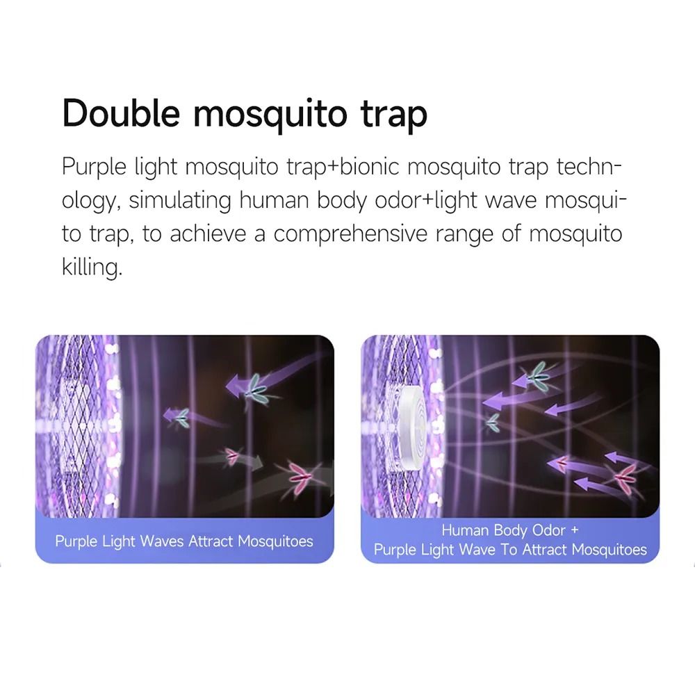 Xiaomi Qualitell E2 Electric Mosquito Killer Swatter Trap Rechargeable ...