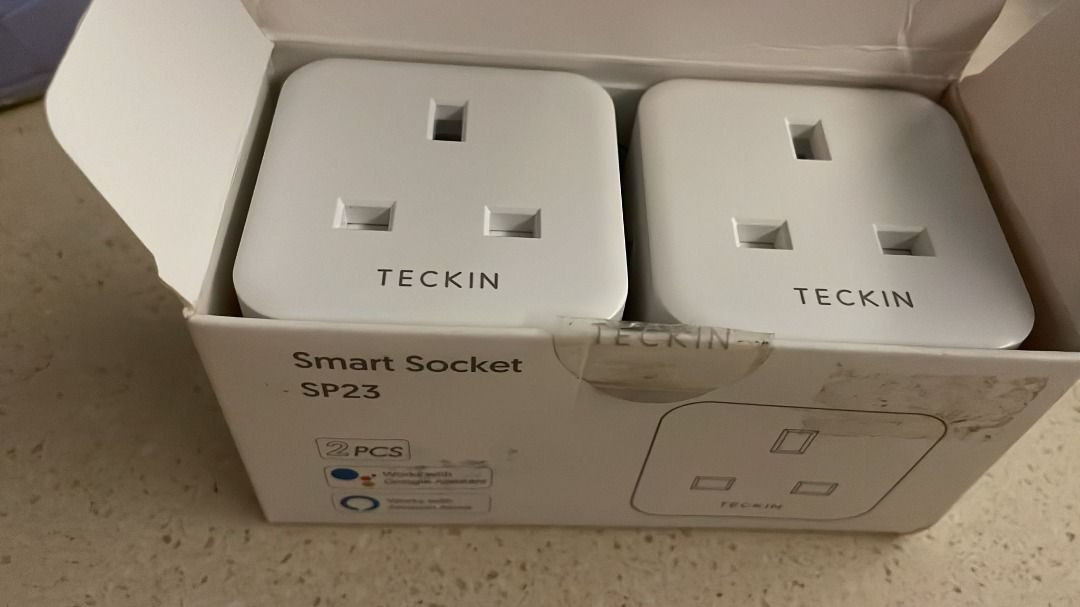 1361) TECKIN SMART PLUG WIFI SOCKET (2 PIECES) -3 PIN PLUG, TV & Home ...