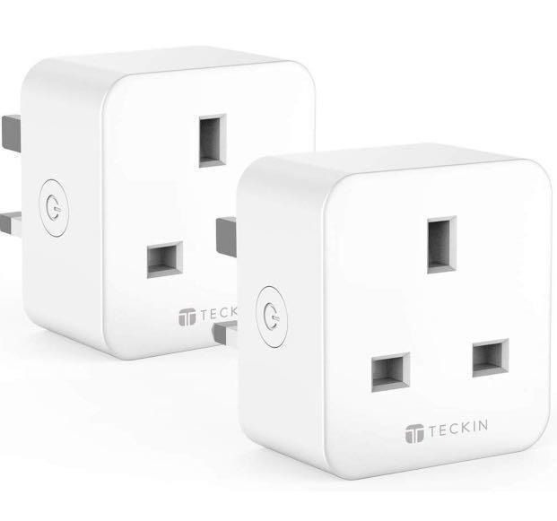 1361) TECKIN SMART PLUG WIFI SOCKET (2 PIECES) -3 PIN PLUG, TV & Home ...