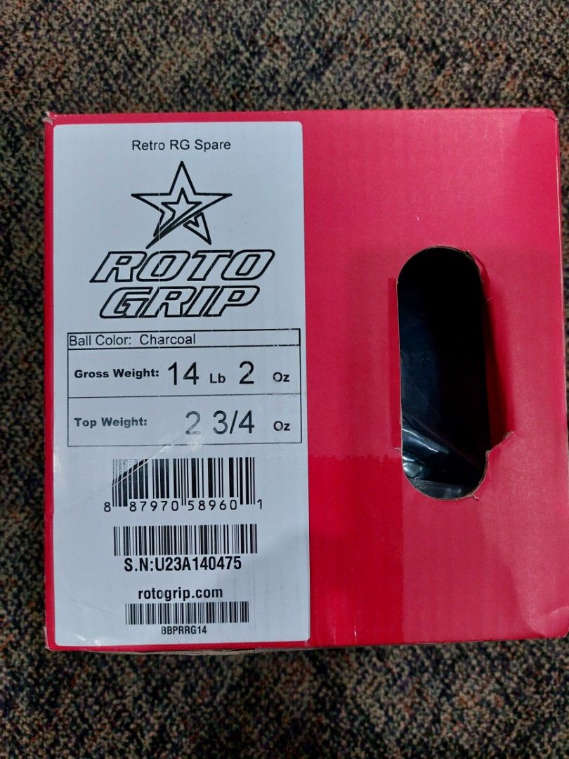14lbs Retro RG Spare Black Roto Grip Bowling Ball, Sports Equipment ...