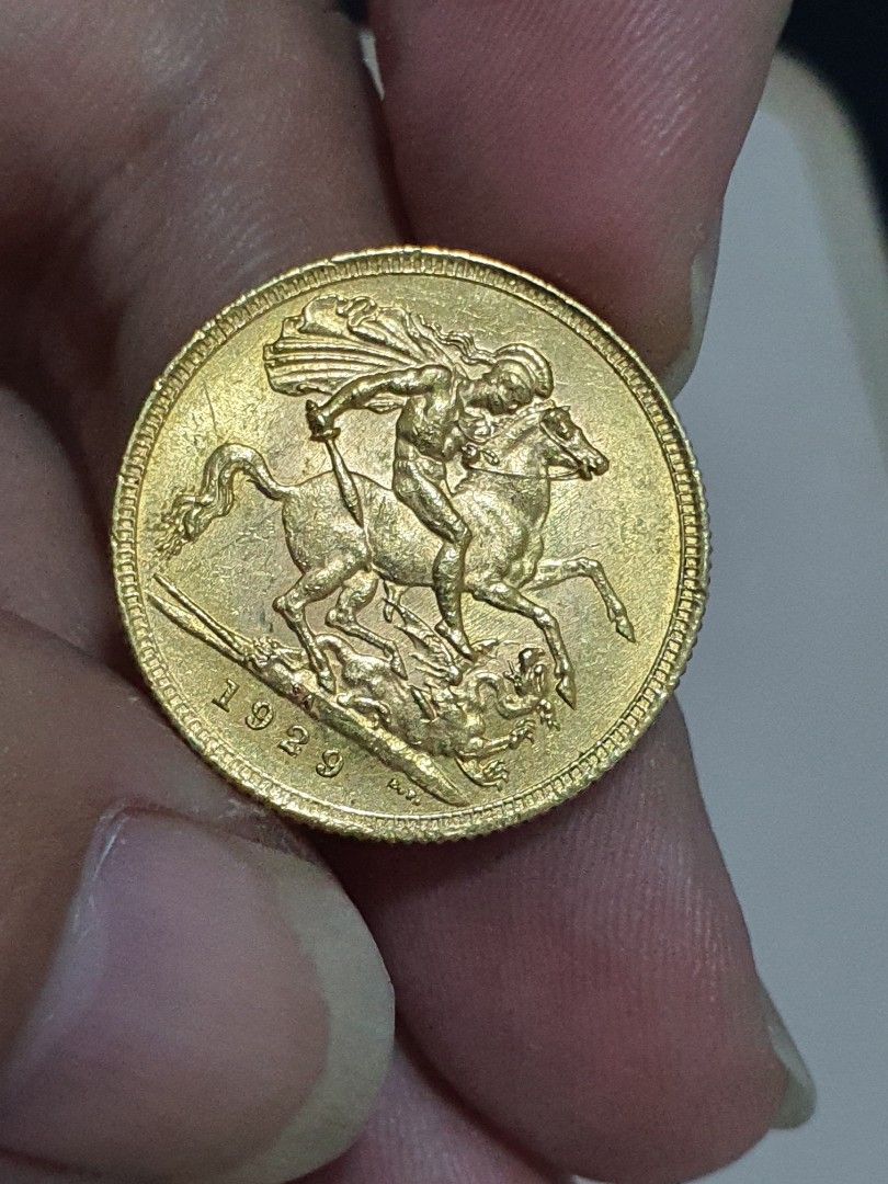 1 sovereign gold coin 1929 on Carousell