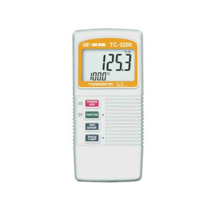 2 Channel Thermocouple Thermometer, Probe Thermometer, Type-K ...