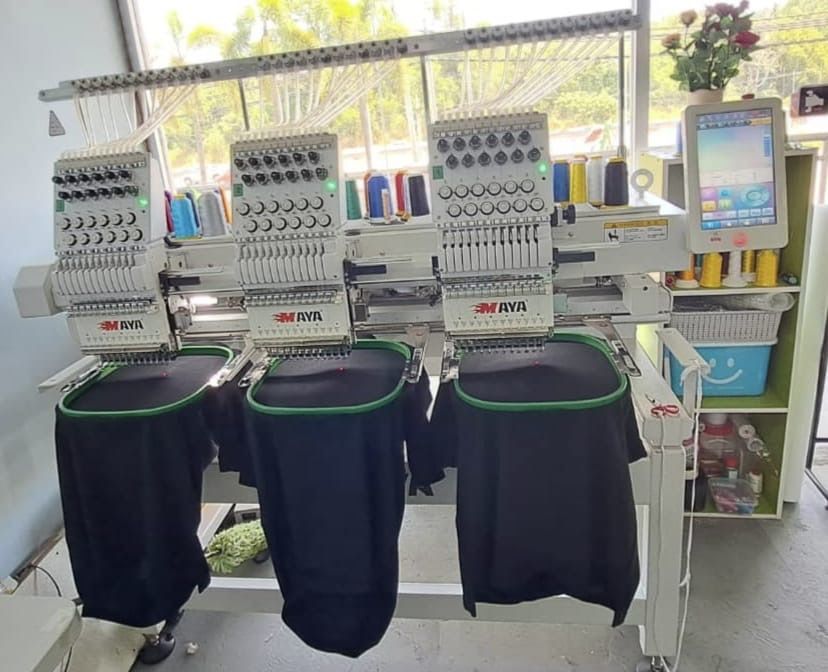 3 Head Maya Embroidery Machine (Used), Everything Else, Others on Carousell