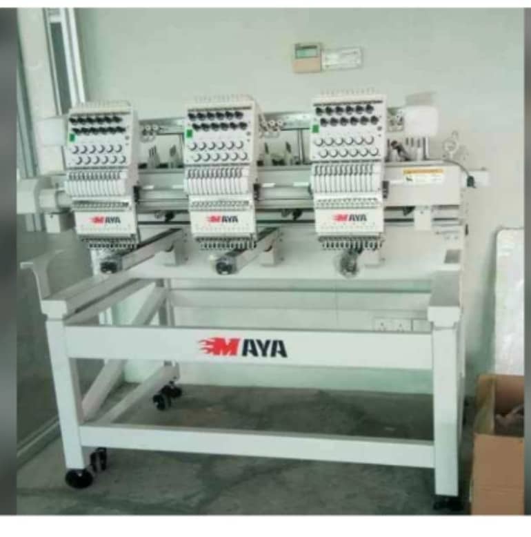 3 Head Maya Embroidery Machine (Used), Everything Else, Others on Carousell
