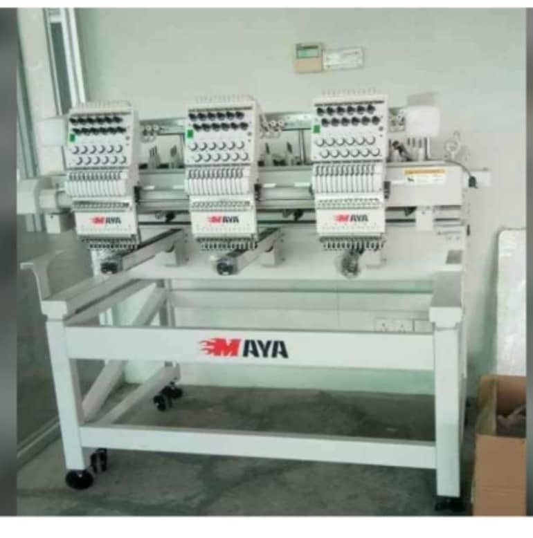 3 Head Maya Embroidery Machine (Used), Everything Else, Others on Carousell