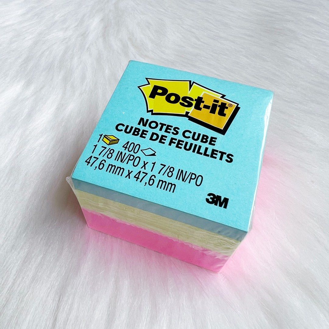 3M Post-it Notes Ultra Mini Cube 2051-FLT, Hobbies & Toys, Stationery ...